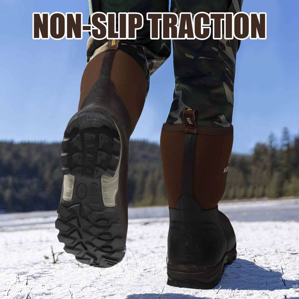 Kalkal Mid Calf Waterproof Farming Boots - Slip On Rain Boots