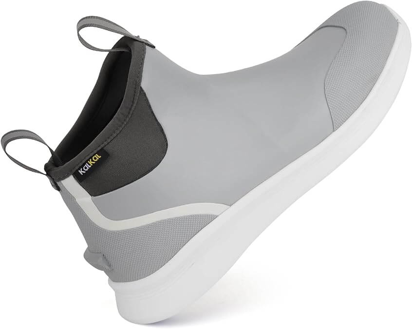 Kalkal Men's Waterproof Rubber Deck Boots For Fishing, Boating, and ...