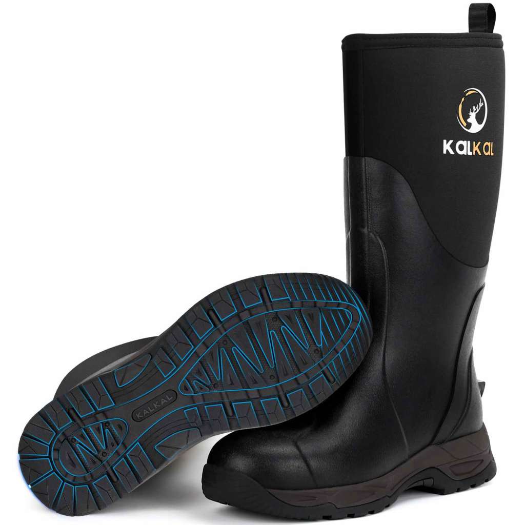 Kalkal Mens Ankle Deck Boots - Waterproof Fishing & Camp Boots