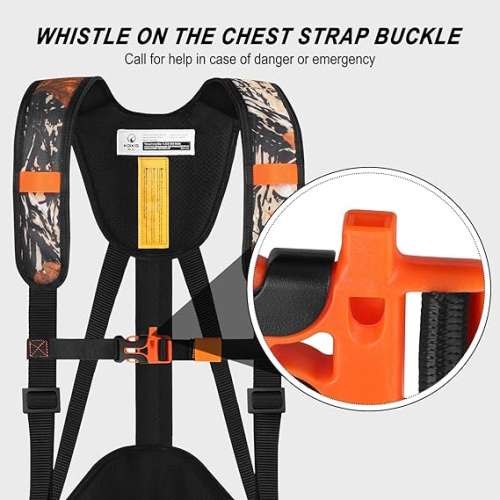 Adjustable Tree Stand Harness With Whistle Aid - Kalkal