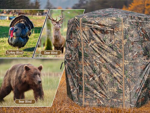 300° See Through Hunting Blind | 3 Person Pop Up Blind- Kalkal