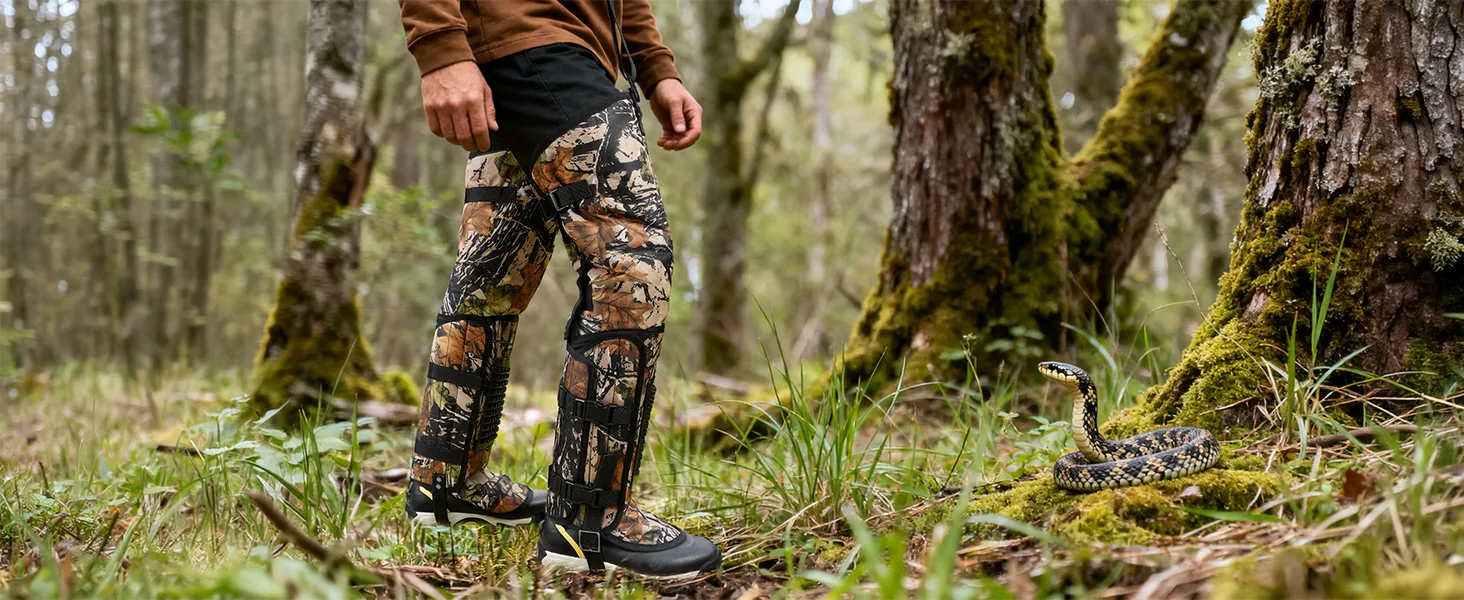 Kalkal Snakeproof Chaps, 1200D Nylon Gaiters (ASTM‑Tested)