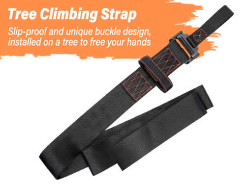 Hunting Tree Stand Safety Harness, 300lb Max, Tree Strap - Kalkal
